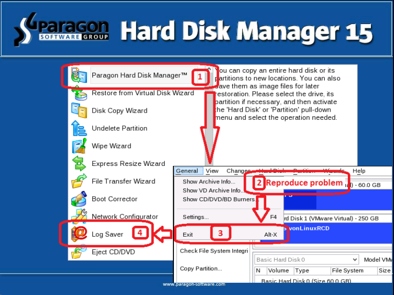 How To Collect Paragon Log Files In Linux Recovery Media › Knowledge Base