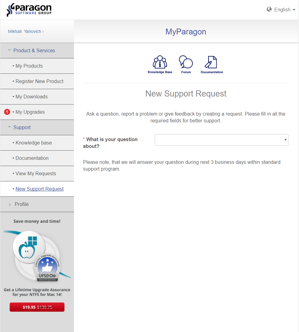 How To Contact Paragon Support/Sales Team › Knowledge Base