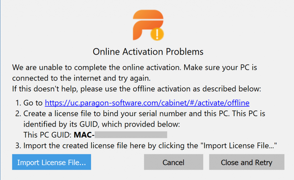 How To Activate Your Purchased Software Offline › Knowledge Base
